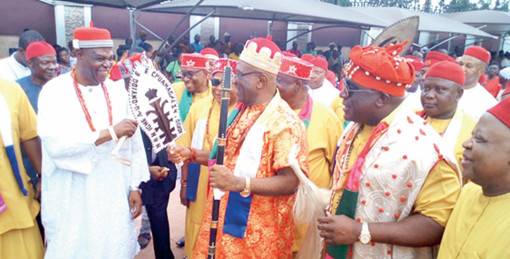 Pomp as Ogidi showcases biggest Igbo masquerade