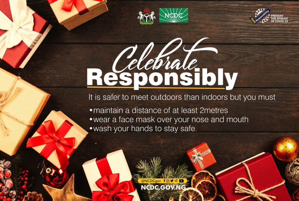 NCDC launches 'celebrate responsibly' campaign against COVID-19