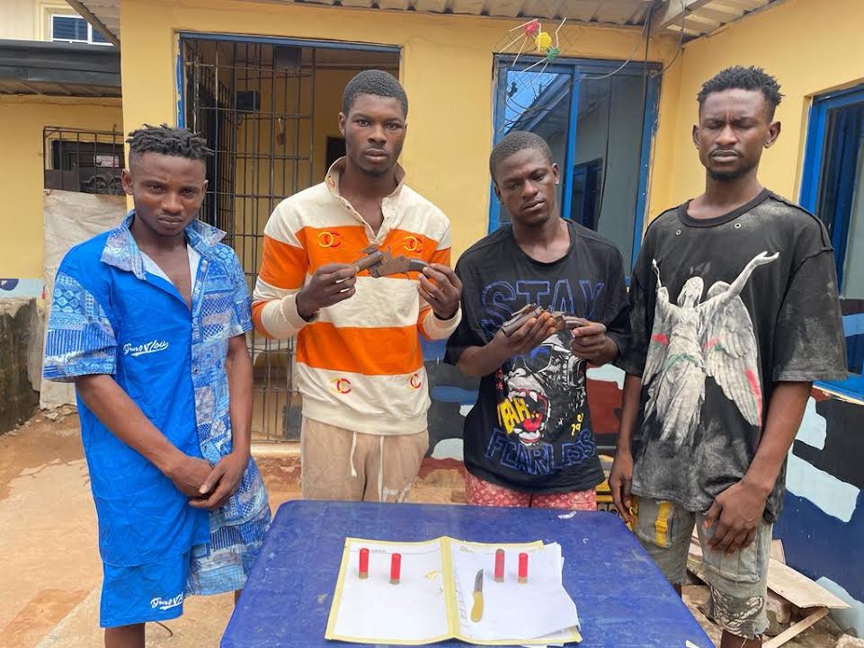 Delta: Four suspected cult gang members arrested with guns