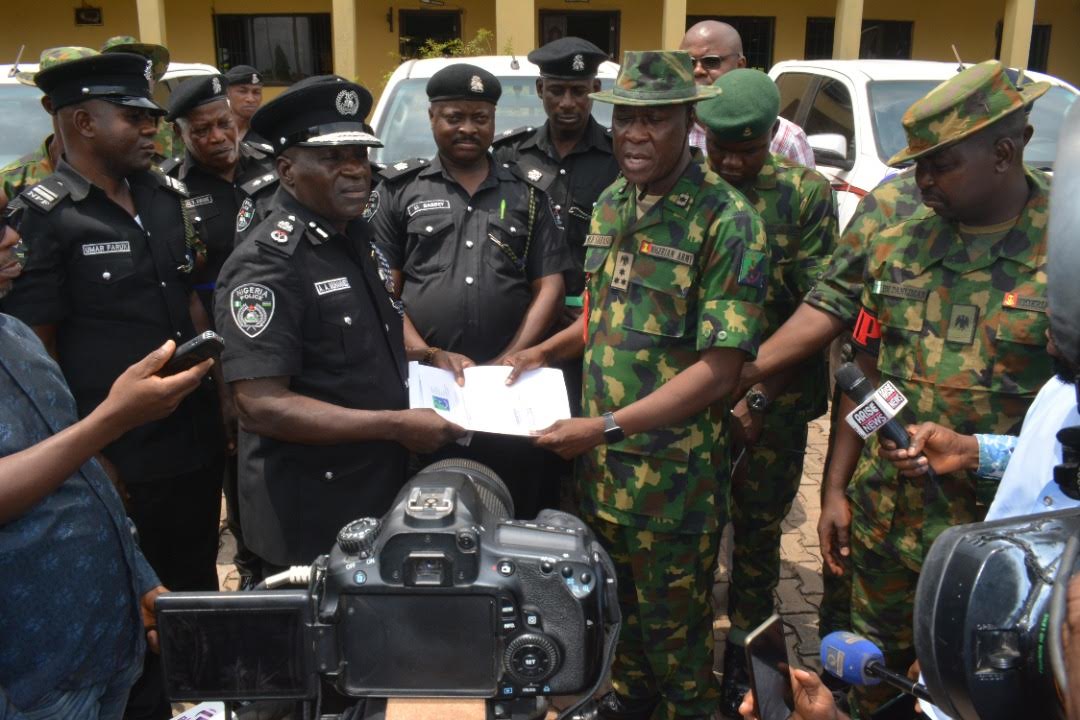 CDS Irabor donates operational vehicles to police