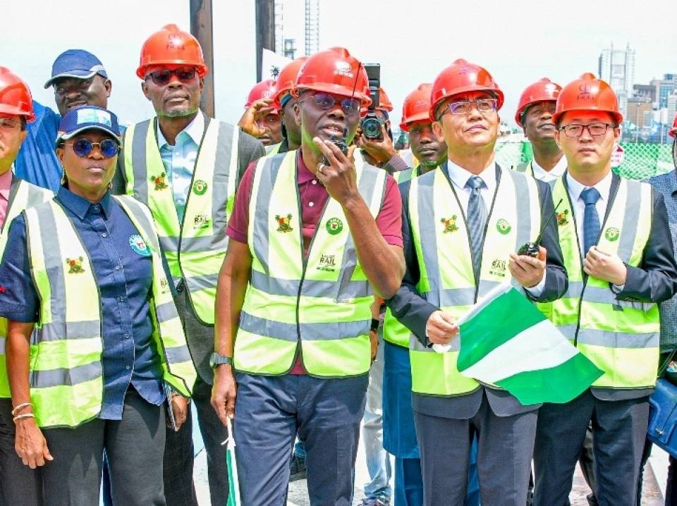 Lagos blue rail line nears completion, as engineers launch