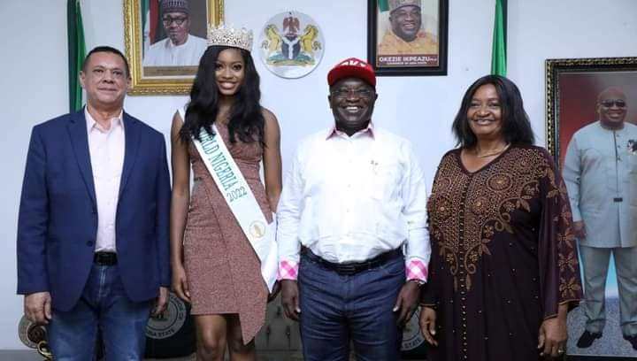 Ikpeazu receives Abia-born Most Beautiful Girl in Nigeria
