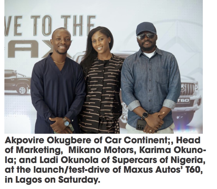 Excitement as new Maxus T60 pick-up flaunts off-road capabilities