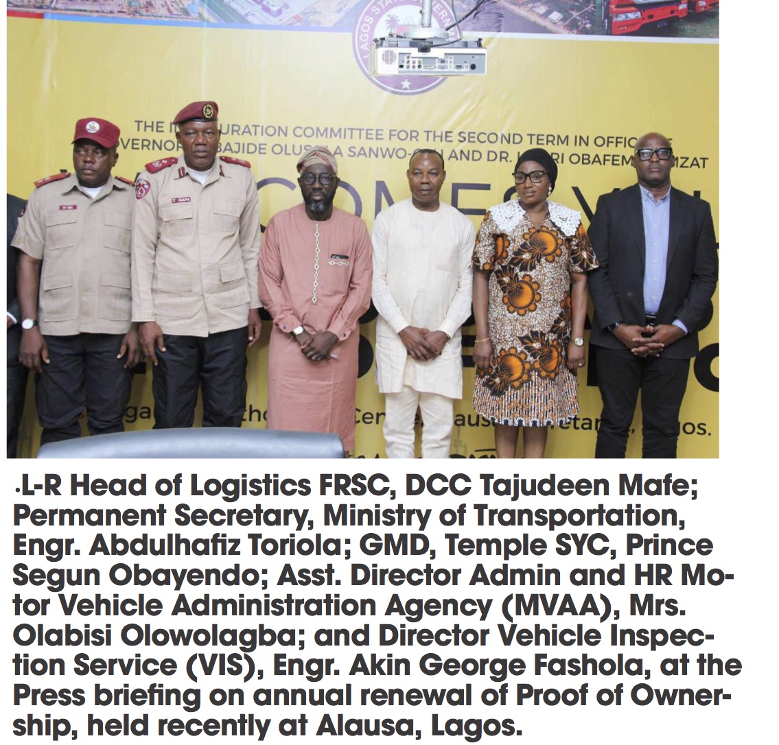 Lagos begins annual renewal of proof of ownership certificate – The Sun ...