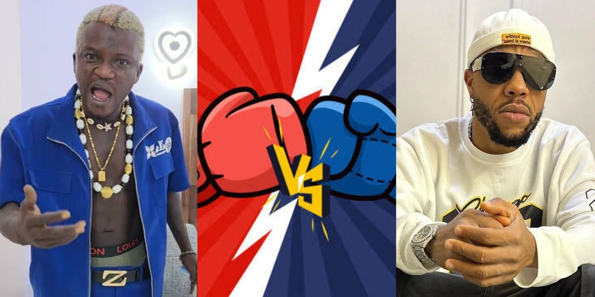 BREAKING: Portable defeats Charles Okocha in celebrity boxing fight ...