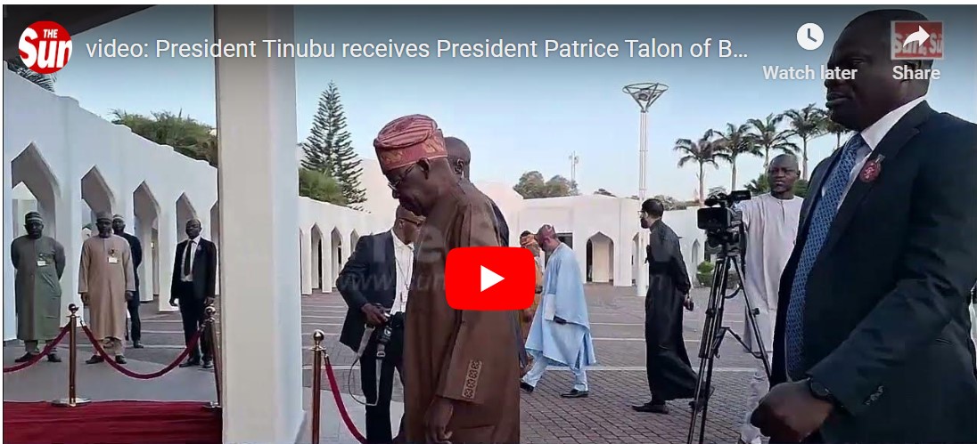 President Tinubu receives President Patrice Talon of Benin Republic...