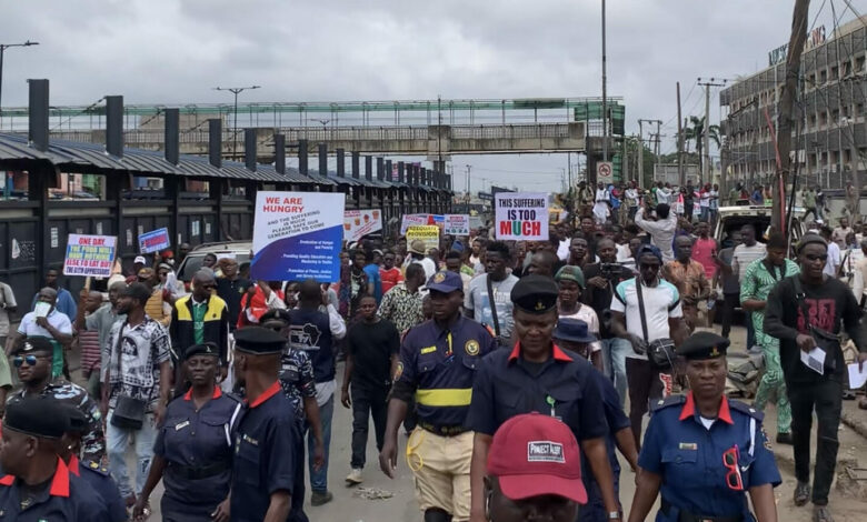 Protesters chased from Lagos venue by hoodlums – The Sun Nigeria