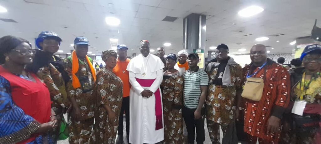Christian pilgrims return to Lagos after successful pilgrimage to ...