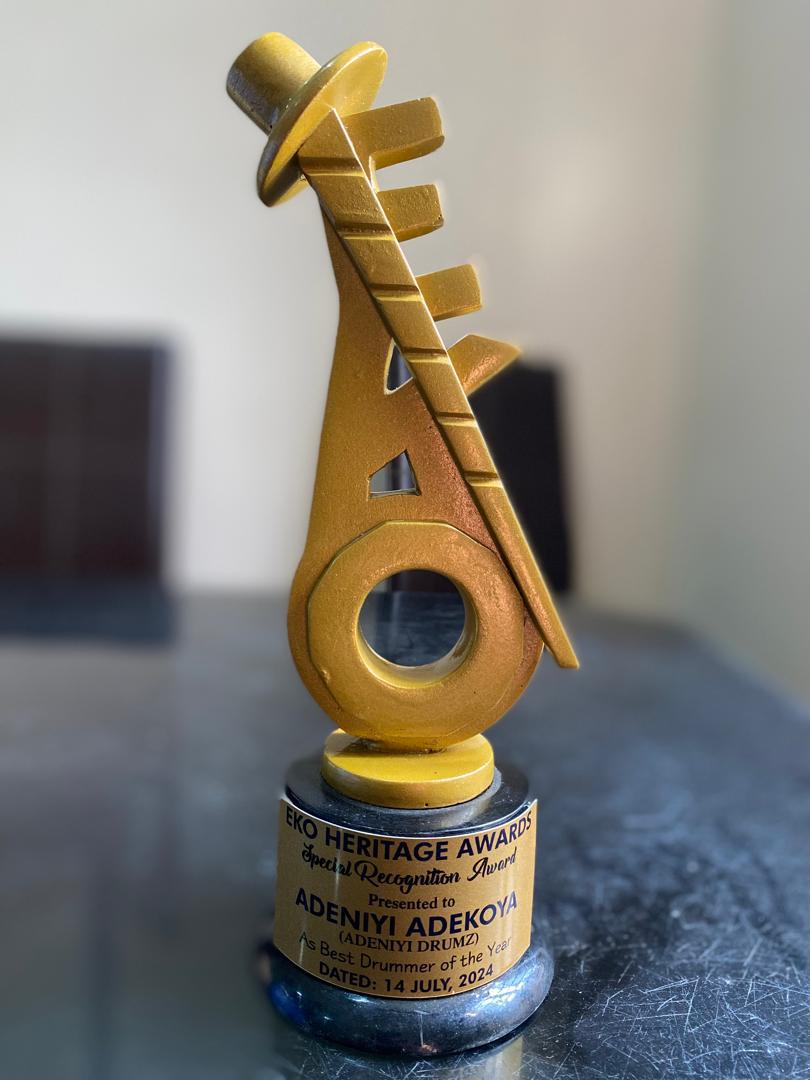 Adeniyi Adekoya emerges best drummer of the year at the Eko heritage ...