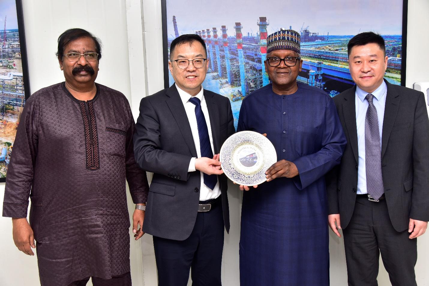 Sinotruk chairman visits Dangote truck assembly plant, refinery