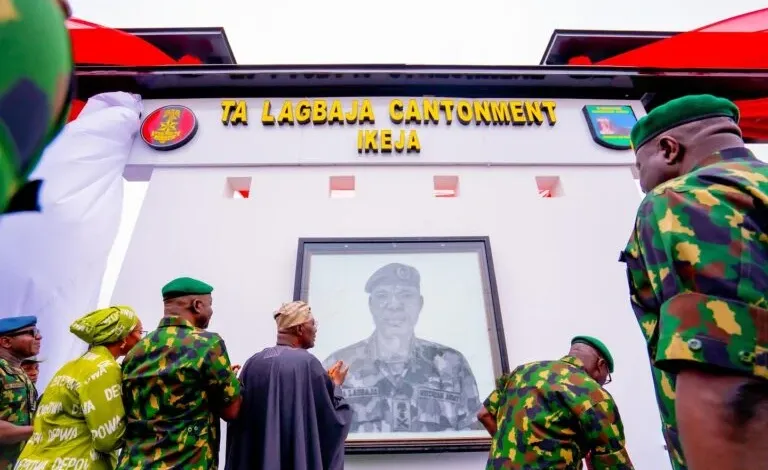 Ikeja Cantonment renamed in honor of late Army Chief Lt.-Gen. Taoreed ...