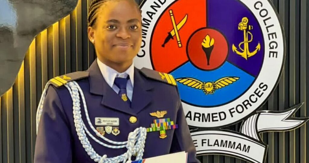 NAF first female fighter pilot, Sanni, emerges