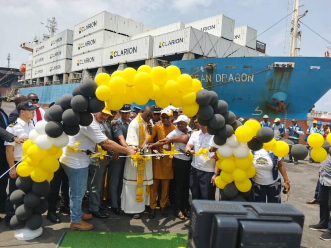 Clarion unveils first indigenous container ship,