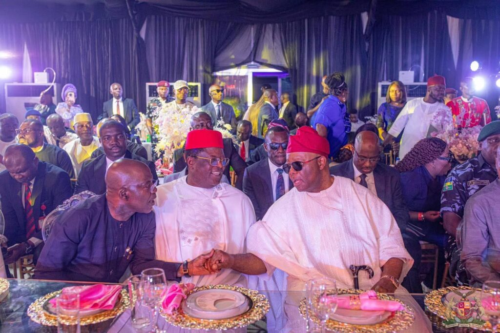 Akpabio, Otti, Nwifuru, others in Port Harcourt as Umahi