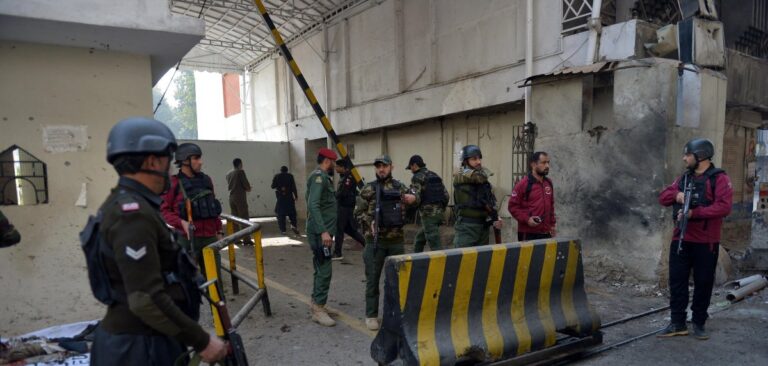 Pakistan police outpost blown apart in deadly militant attack, 12 ...